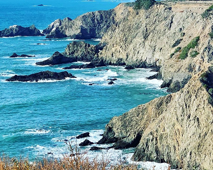 Where land meets sea in a dramatic standoff, these rugged cliffs have been perfecting their pose for millennia.