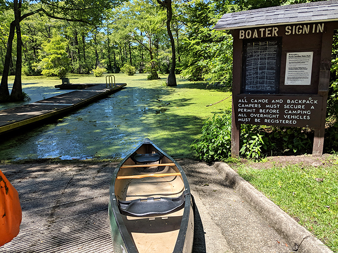 Adventure awaits at the boat launch &ndash; that canoe isn't going to paddle itself into this emerald wonderland of cypress and Spanish moss.