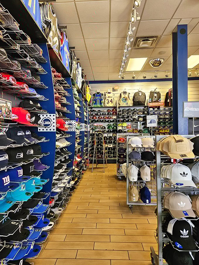 A hat lover's dream or a sports fan's paradise? At Legends, it's gloriously both&mdash;a kaleidoscope of team loyalty waiting to be worn.