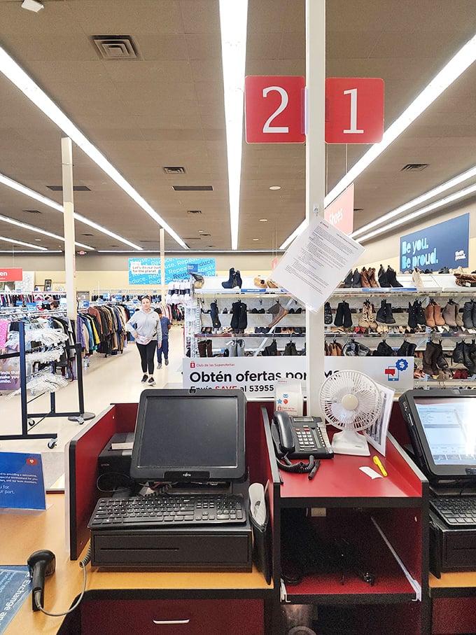 The command center of treasure hunting operations, where everyday items transform into exciting discoveries at the checkout counter.