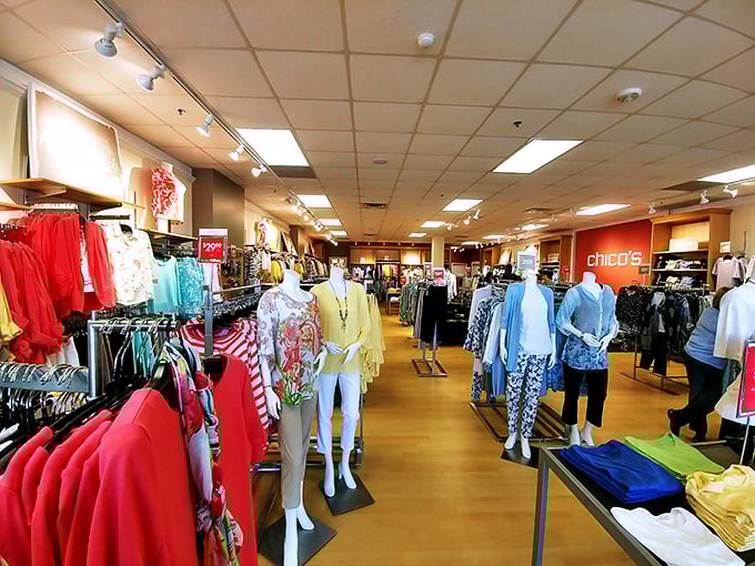 Inside Chico's, mannequins stand in silent judgment of your fashion choices. They always look so put together, don't they? Like they've never had a day where elastic waistbands were the only option.