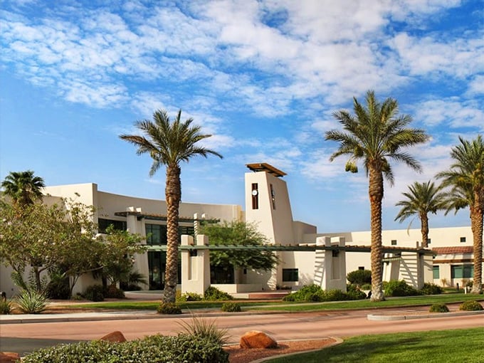 Modern desert architecture meets functional design where local government actually serves people without requiring three forms of identification.