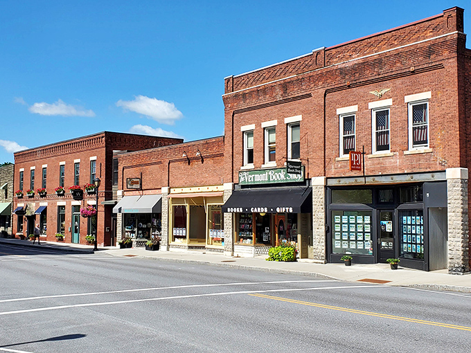 The Vermont version of a red carpet: weathered brick storefronts housing independent bookshops and caf&eacute;s where baristas remember your order and your kid's soccer schedule.