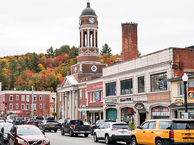 Downtown charm that Norman Rockwell would approve of. That clock tower isn't just keeping time—it's preserving a slice of Americana that's increasingly hard to find.