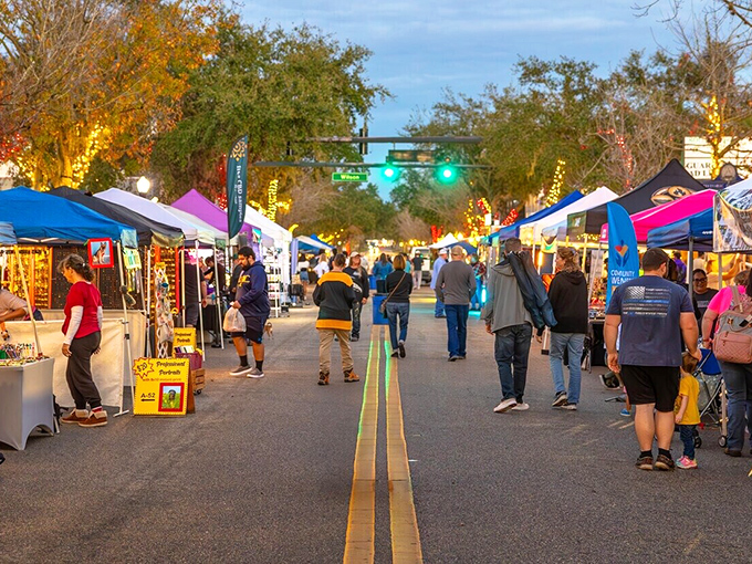 Friday Fest transforms downtown into a vibrant marketplace where locals gather, proving community doesn't need an ocean view to thrive.