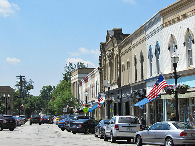 American flags flutter above storefronts that look like they've been waiting decades for your arrival. This isn't manufactured charm&mdash;it's the real deal.