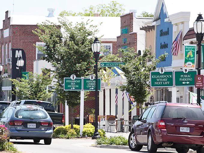 Downtown Irvington's charming streetscape feels like stepping into a Norman Rockwell painting that somehow installed modern parking.
