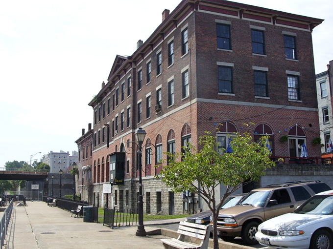 Brick buildings with character to spare line Oswego's waterfront district, where history isn't just preserved&mdash;it's still doing business daily.