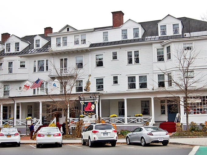 The Red Lion Inn stands as Stockbridge's grand dame, where rocking chairs on the porch practically whisper "sit a spell" to passersby.
