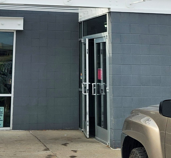 A shopper's paradise awaits inside, where racks of clothing stretch toward the horizon like a fashionista's dream sequence.