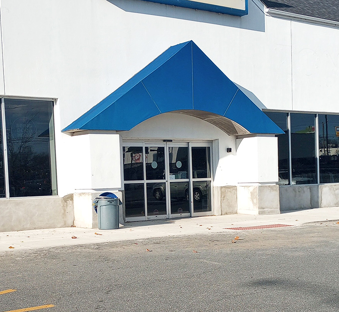 That distinctive blue awning marks the gateway to possibility&mdash;where yesterday's discards transform into tomorrow's conversation pieces for the savvy Delaware shopper.