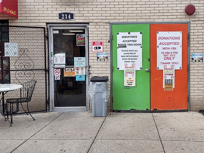 Those bright donation bins stand ready to accept your gently loved items and transform them into someone else's new favorites.