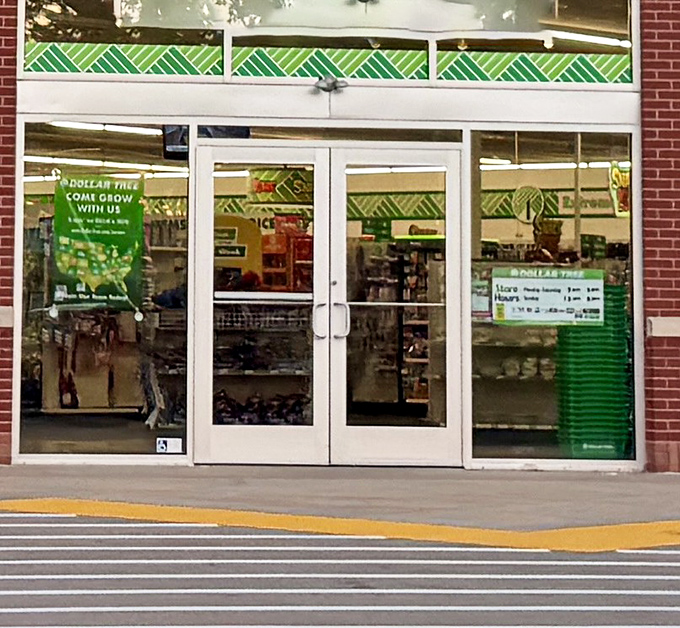 Those automatic doors might as well be portals to a parallel universe where everything costs less but joy costs nothing.