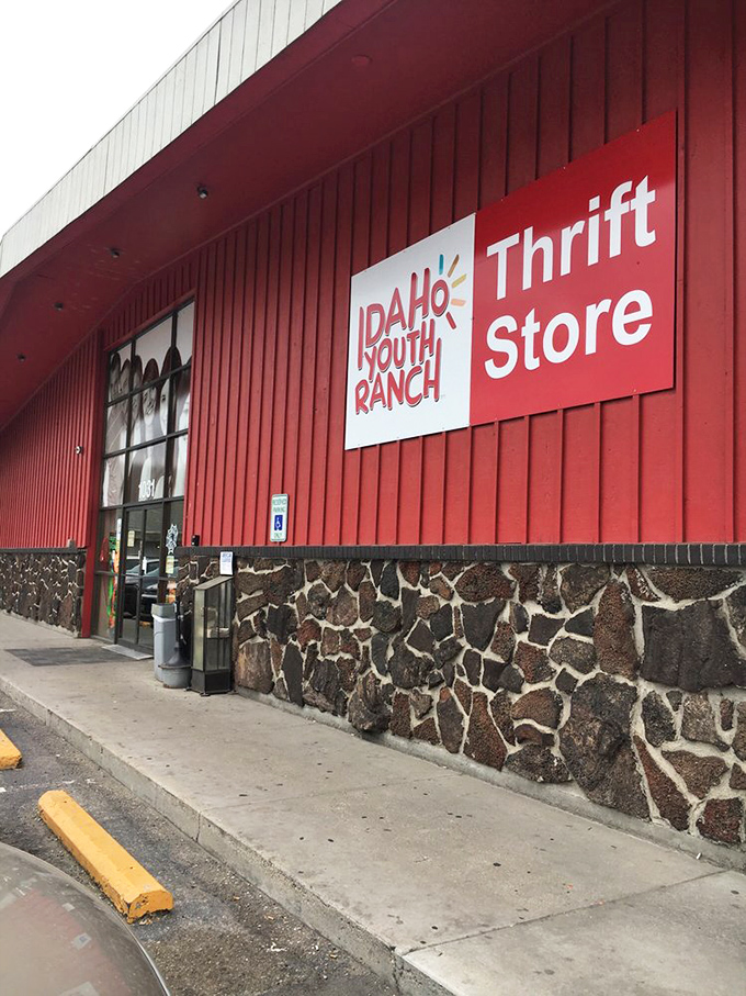 Stone accents and vibrant signage make this thrift store impossible to miss. It's not just a store&mdash;it's a destination for the treasure-hunting curious.