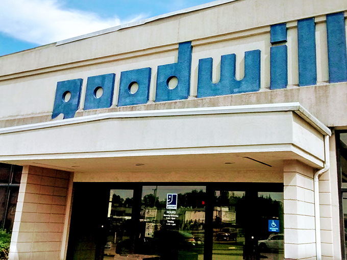 This entrance might look ordinary, but it's actually a portal to an alternate dimension where yesterday's castoffs become tomorrow's conversation pieces.