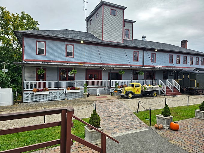 The historic Essex Station stands as proudly today as it did a century ago. That vintage yellow truck isn't just for show&mdash;it's transportation eye candy.