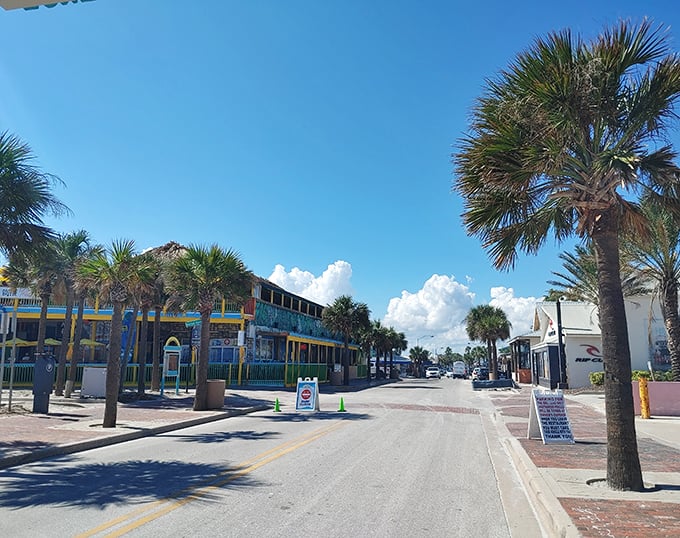 
Flagler Avenue welcomes you with swaying palms and colorful storefronts. It's like Main Street USA decided to kick off its shoes and embrace island time. 