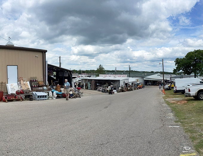 Treasure hunting alley! These unassuming buildings house everything from antique doorknobs to handcrafted furniture. The thrill is in not knowing what you'll find.
