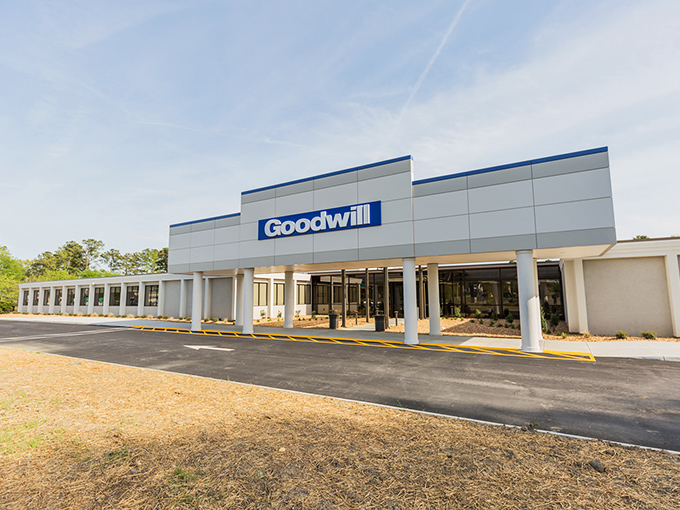 Blue skies and bargains await at this no-frills wonderland. The building may look ordinary, but inside it's the retail equivalent of Willy Wonka's factory for thrift enthusiasts.