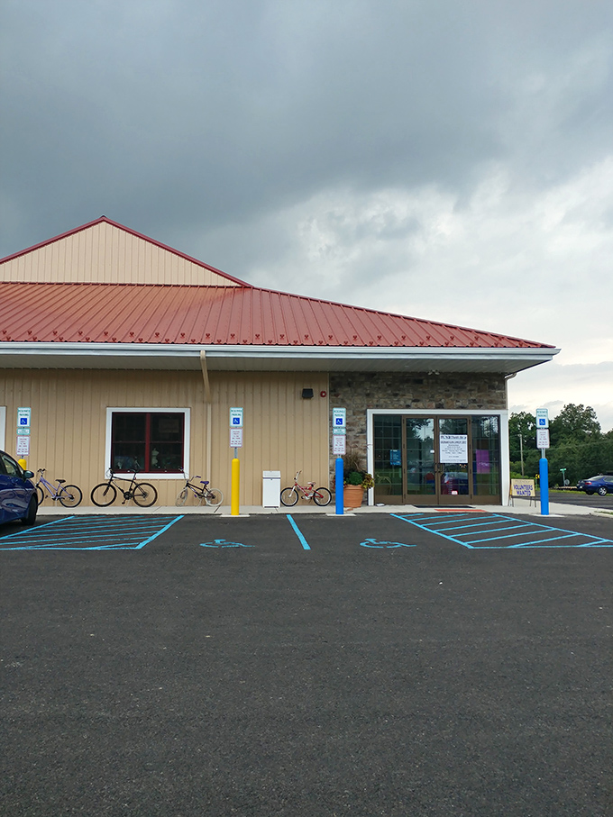 Rain or shine, the bicycles parked outside hint at locals who've discovered this thrifting paradise is worth the pedal.