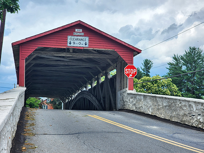 That 9-foot clearance sign isn't kidding around! Modern SUVs beware&mdash;this 19th-century marvel was built when transportation had fewer cup holders. 