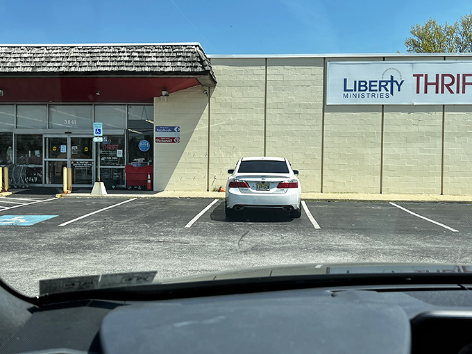 From the parking lot, it looks like any strip mall store. But inside awaits the retail equivalent of Narnia for thrift enthusiasts.