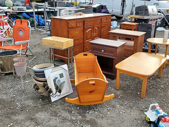 Furniture finds that tell stories &ndash; that wooden cradle has probably rocked more babies than a 1970s nursery rhyme album.