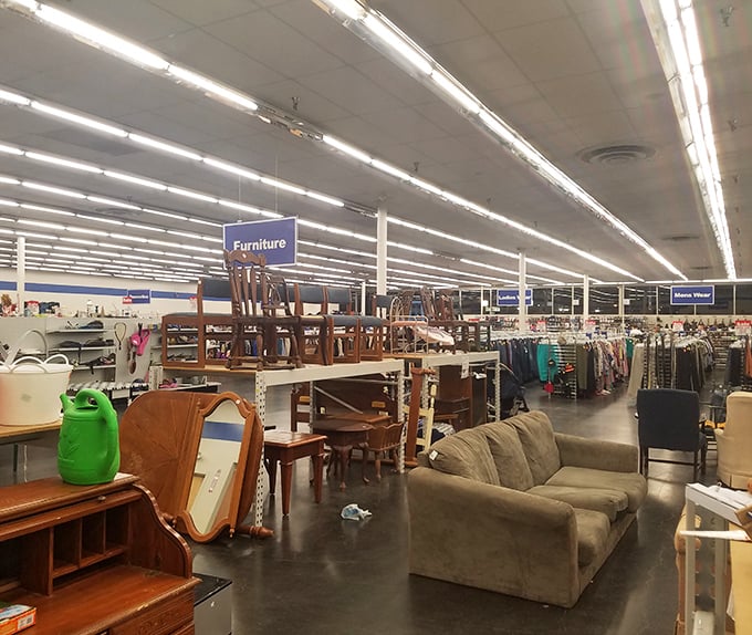 Furniture heaven awaits! That suede couch might have stories to tell, but at these prices, you'll gladly provide the next chapter.