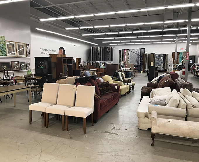 Furniture heaven awaits! From elegant dining chairs to that perfect burgundy sofa, it's like someone's curated the best living rooms of the past five decades.