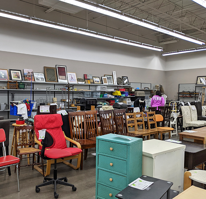 Furniture that tells stories waiting for new chapters. That turquoise dresser could be the conversation piece your guest room has been missing.