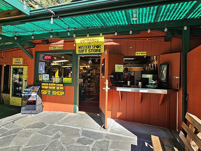 The rustic gift shop offers everything from the famous bumper stickers to quirky souvenirs&mdash;proof you survived this gravitational anomaly.