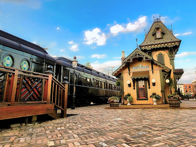 Victorian elegance meets railroad history at Boyertown's charming station. Like stepping into a Wes Anderson film, but with better train schedules.