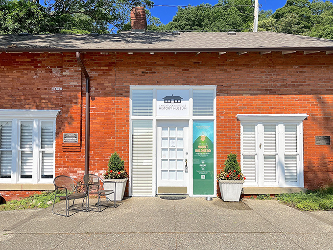 This unassuming brick building houses Saugatuck's historical treasures – proof that sometimes the most fascinating stories come in packages that wouldn't get a second glance on HGTV.