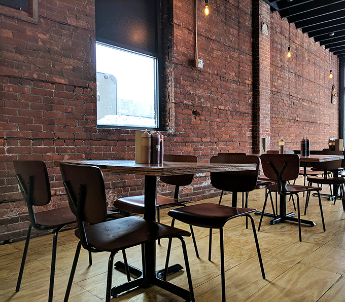 Exposed brick walls and simple furnishings let you know immediately &ndash; this place cares more about what's on your plate than what's on their walls.