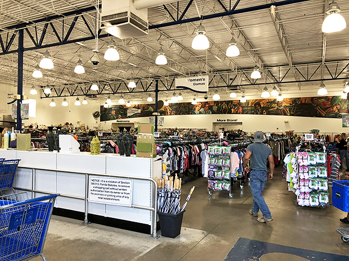 Like a department store from a parallel universe where everything has a story, the spacious interior invites exploration with its organized chaos.