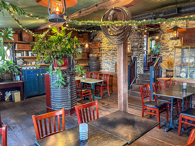 Step inside and time travel isn't just possible—it's inevitable. Stone walls, wooden beams, and vintage brewing equipment create a living museum where beer is still the hero.