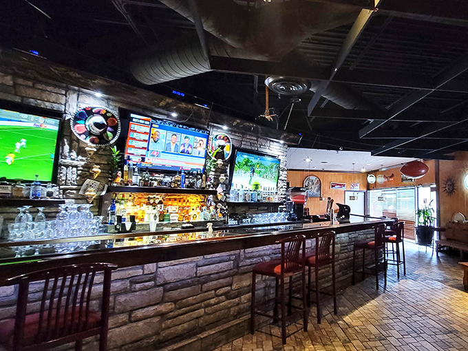 The bar at El Patron isn't just well-stocked&mdash;it's a liquid library of tequila with sports on tap. Decisions, delicious decisions.