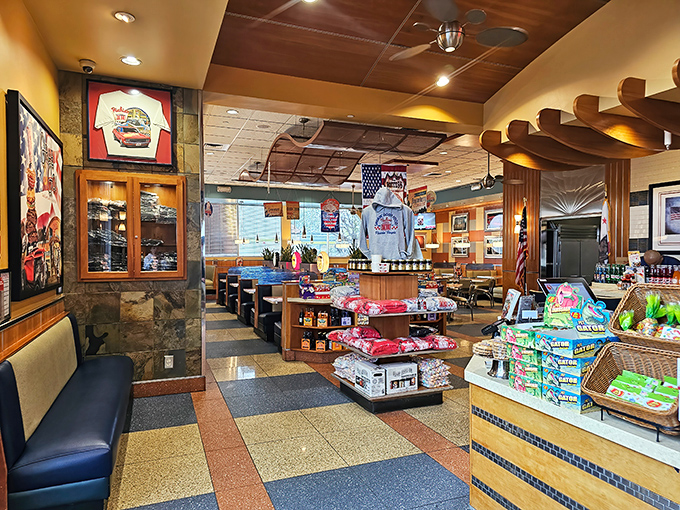 Step inside and the nostalgia hits harder than your first cup of coffee. Memorabilia, checkered floors, and the promise of comfort food create the diner equivalent of a warm hug.