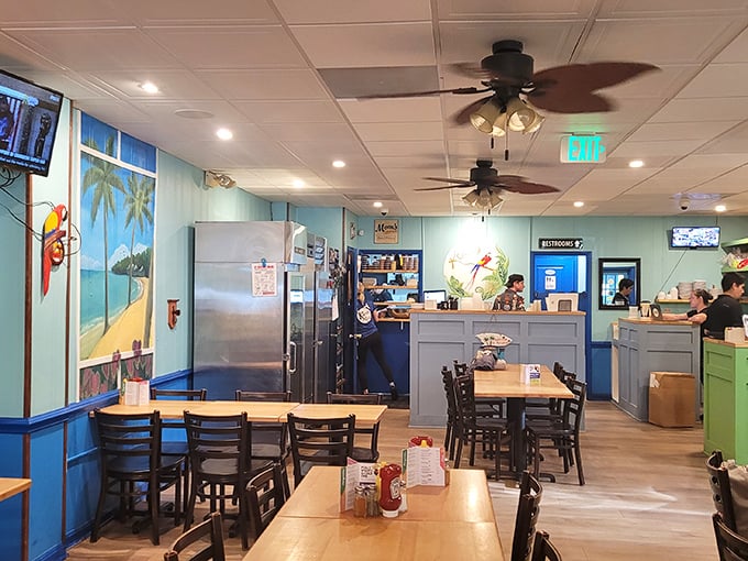 Step inside and suddenly you're on island time, minus the expensive plane ticket and airport security lines.