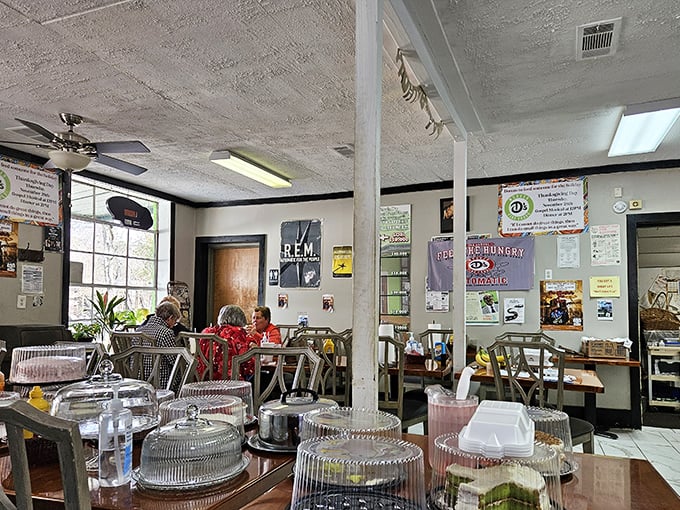 Inside, the walls tell stories of musical legends and satisfied stomachs. That R.E.M. poster isn't just decoration—it's a piece of Athens history.