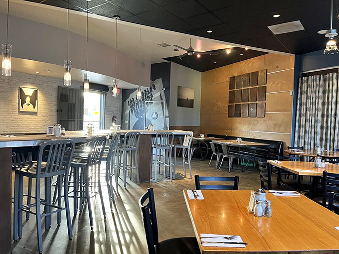 Modern simplicity meets breakfast sanctuary. The kind of place where coffee flows freely and morning conversations flourish.