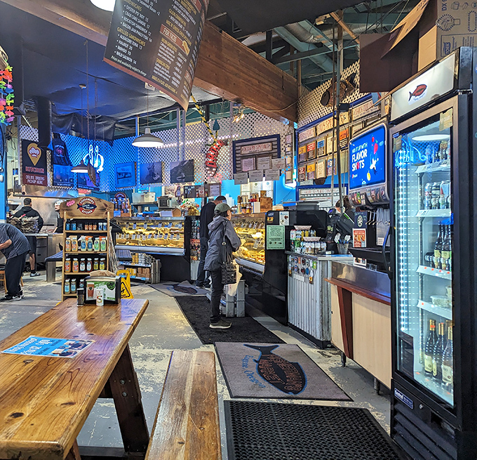 Part fish market, part restaurant&mdash;all delicious. The interior buzzes with the energy of people who know they're about to eat something special.