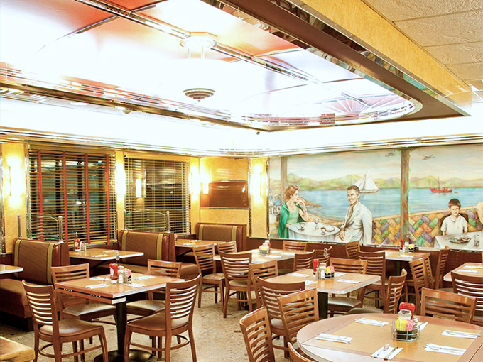 Step inside and you're transported to diner nirvana, complete with vintage murals that say "relax, stay awhile, and order those pancakes you've been thinking about."