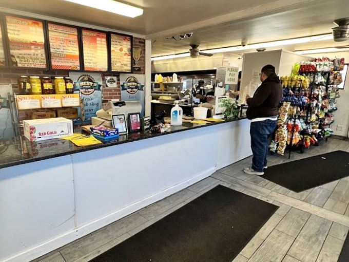 No-frills counter service where the magic happens. This isn't about the ambiance—it's about getting that perfect cheesesteak into your hands as efficiently as possible.