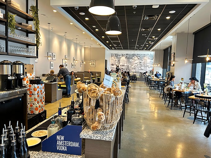 Bright, airy, and bustling &ndash; the interior balances contemporary design with the warm hospitality that keeps locals coming back for decades.