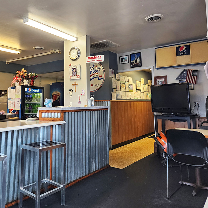 Where magic happens: The no-frills interior speaks volumes about priorities&mdash;all the energy goes straight to the plate, not the decor.