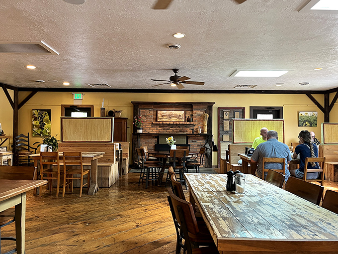 Where rustic meets refined. The warm wooden interior creates an atmosphere that makes you want to linger over coffee long after your meal is finished.
