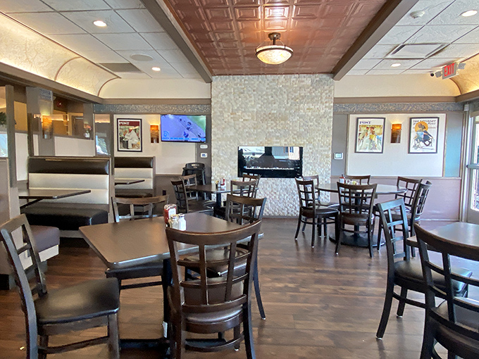 Red vinyl booths and vintage records create that perfect "Happy Days" vibe where calories don't count and memories are made.