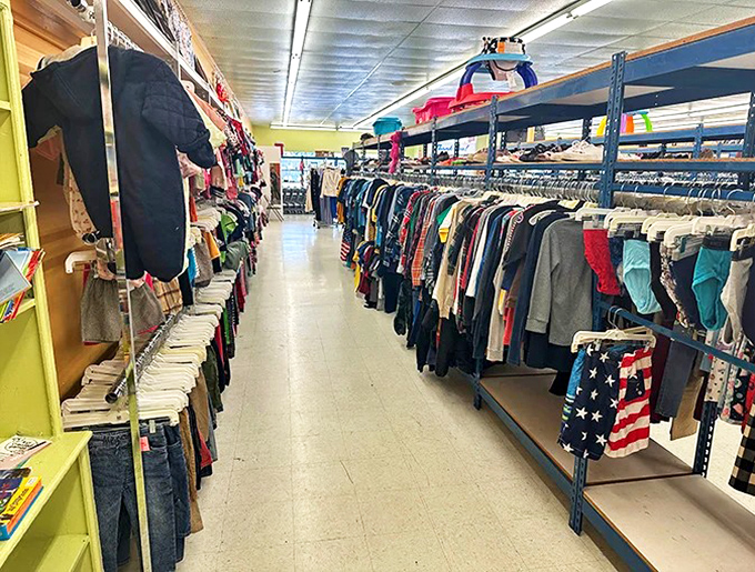 Racks upon racks of possibility stretch before you&mdash;each hanger a potential story, each aisle an adventure waiting to unfold.