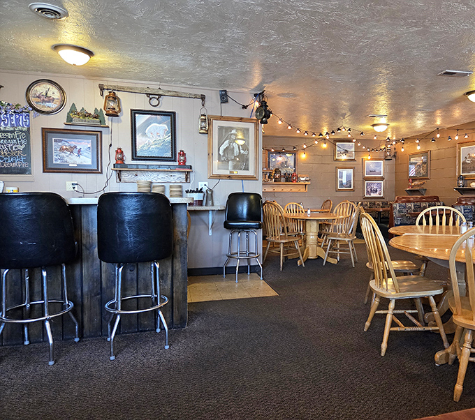 Step inside to a world where string lights twinkle above wooden tables. Time slows down just enough to savor every bite.